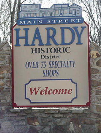 tin and sparkle: Hardy, Arkansas