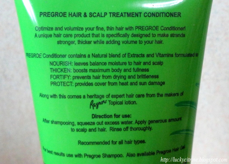 Lucky Citrine: Pregroe Thickening Shampoo & Conditioner