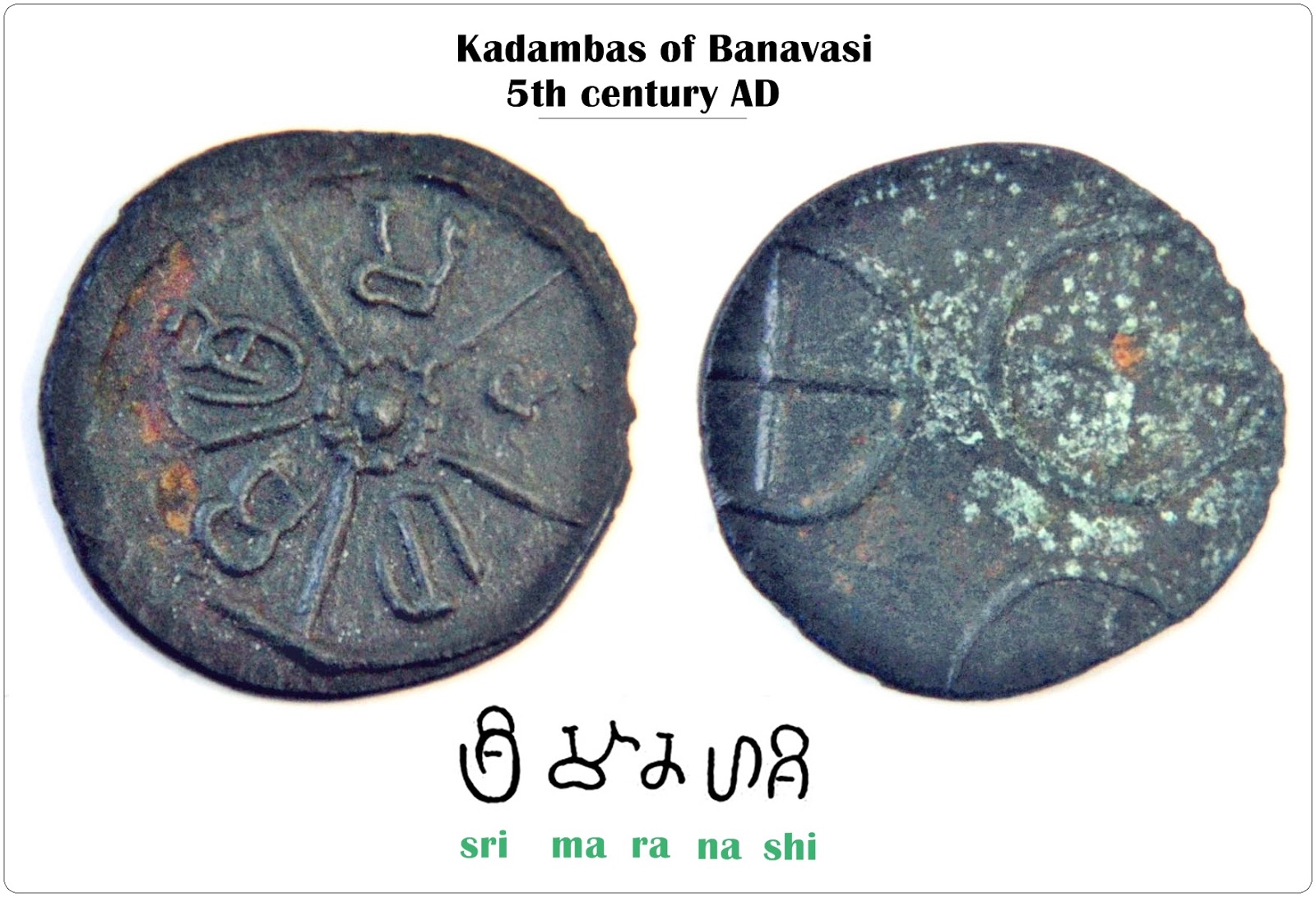 Ancient Indian Coins. "ಪ್ರಾಚಿನ ಭಾರತದ ನಾಣ್ಯಗಳು.": Kadambas of Banavasi ...