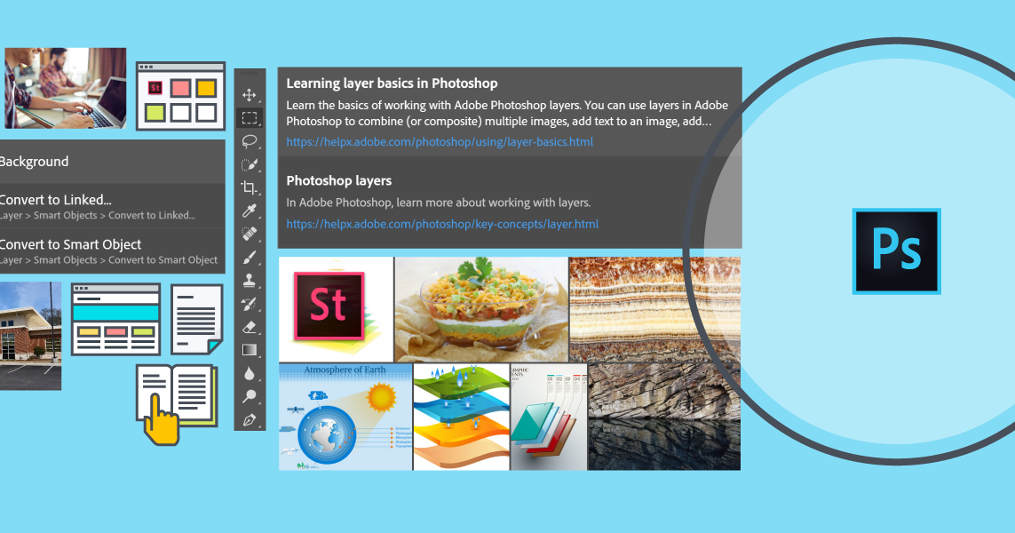 Getting to Know the work area Adobe Photoshop ~ Learning Campus Education