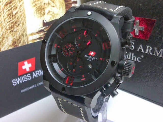 GINDA COLLECTION: JAM TANGAN SWISS ARMY SA 2018 KULIT - READY