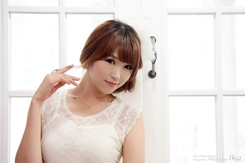 Lee Eun Hye In White Lace Dress Korean Models Photos Gallery
