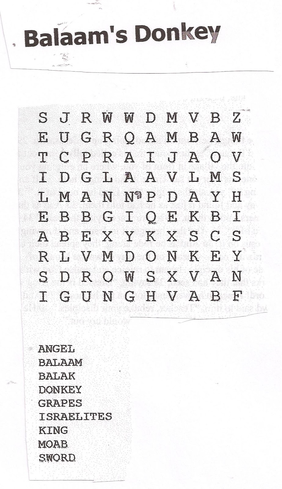 Hope Out of Captivity: Mazes for Balaam's donkey