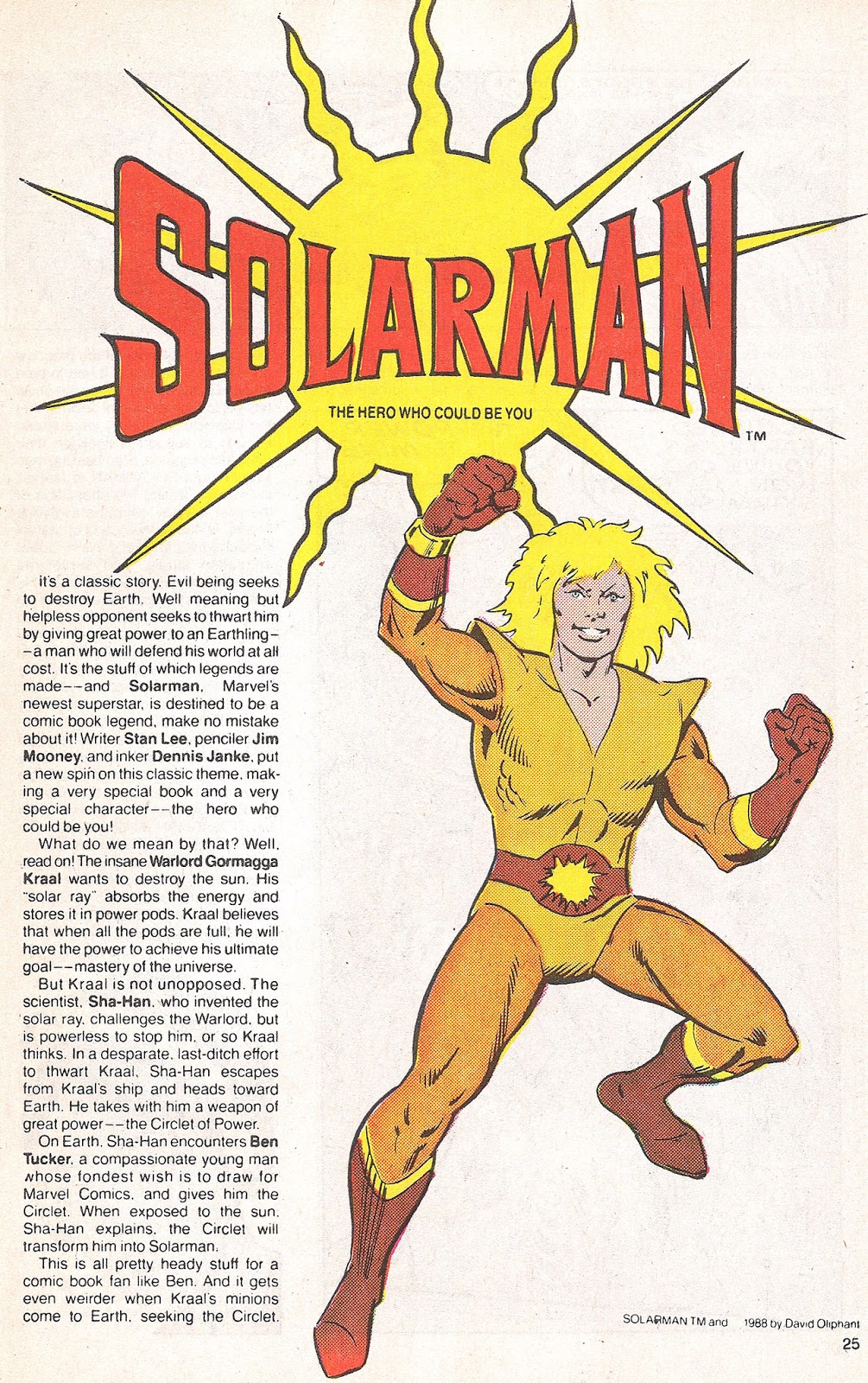 The Dork Review: Marvel Age: Solarman