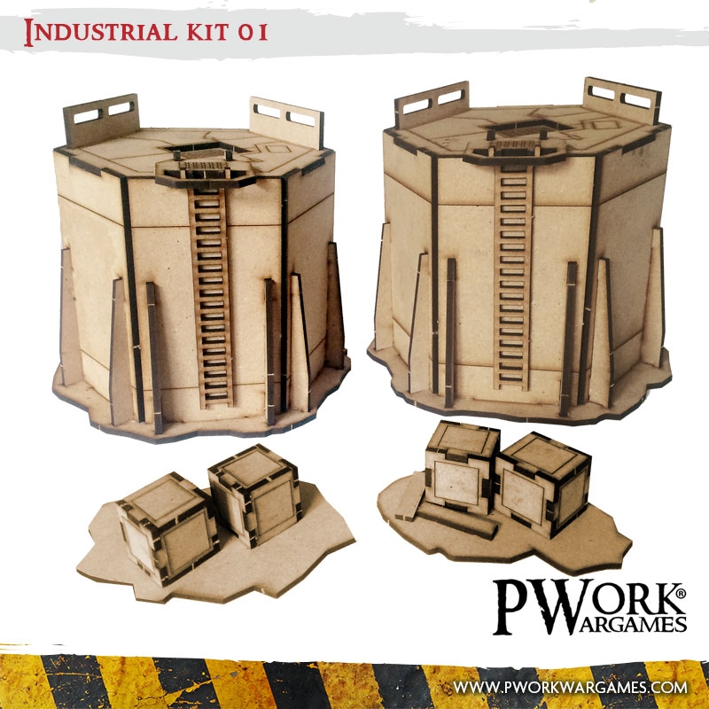 Wargame News and Terrain: Pwork Wargames: MDF Scenery - Industrial ...