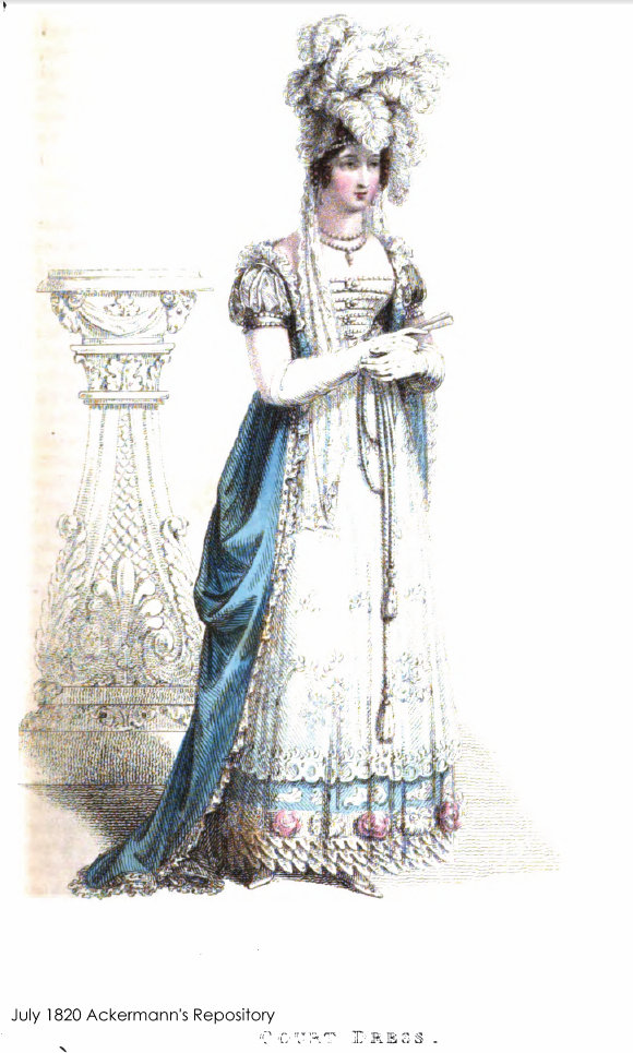 Two Nerdy History Girls: Court Dress for July 1820