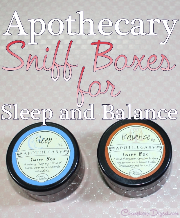 Les Floralies Apothecary Sniff Boxes for Sleep and Balance - Cosmetopia ...