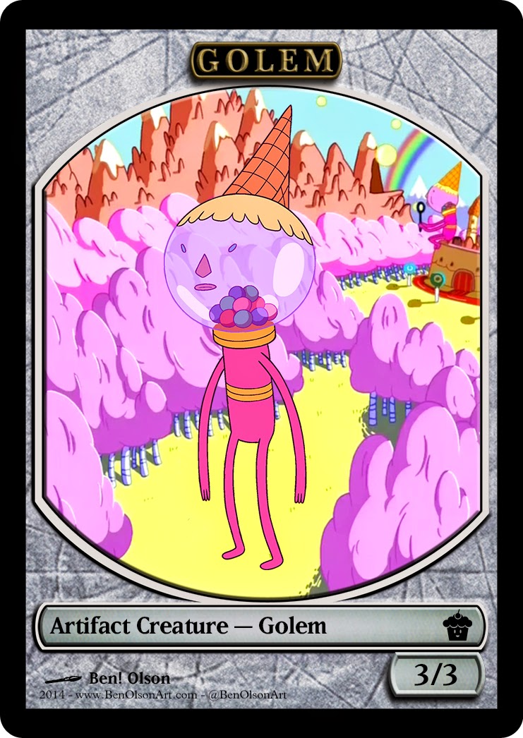 Ben! Olson Art and Design: Adventure Time + Magic the Gathering Tokens!