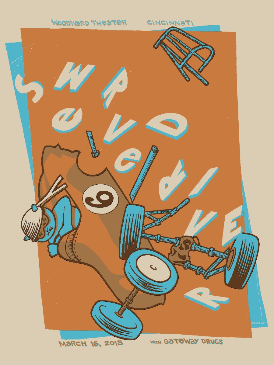 INSIDE THE ROCK POSTER FRAME BLOG: Swervedriver Cincinnati Poster by ...