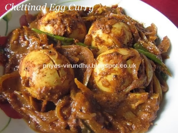 Priya's Virundhu: Chettinad Egg Curry – TamilNadu Special