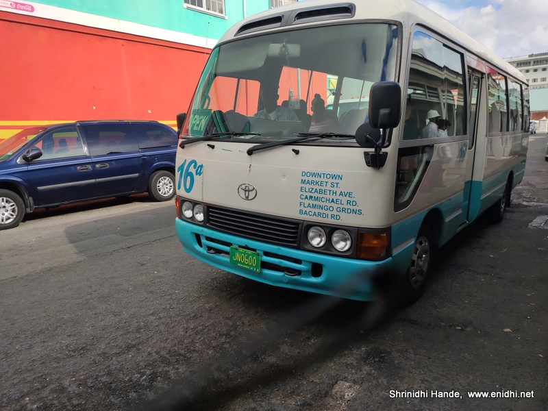 Exploring Nassau Bahamas using bus/public transport - eNidhi India ...