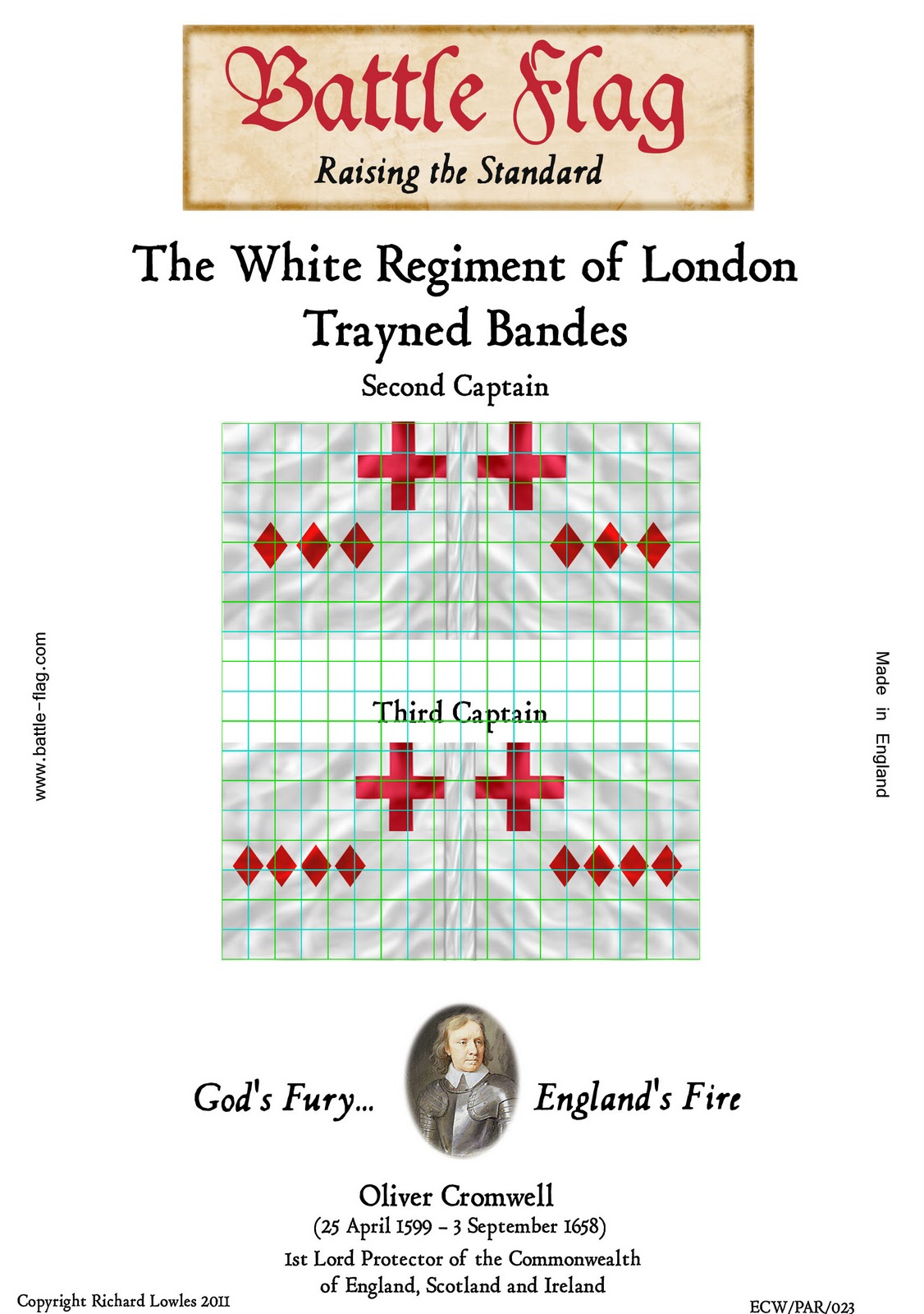 New 28mm Wargame Flags for the English Civil War |Battle Flag