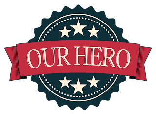 eridoodle designs and creations: "Our hero" badge