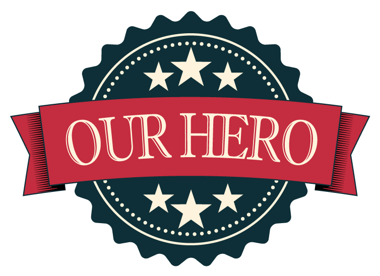 eridoodle designs and creations: "Our hero" badge