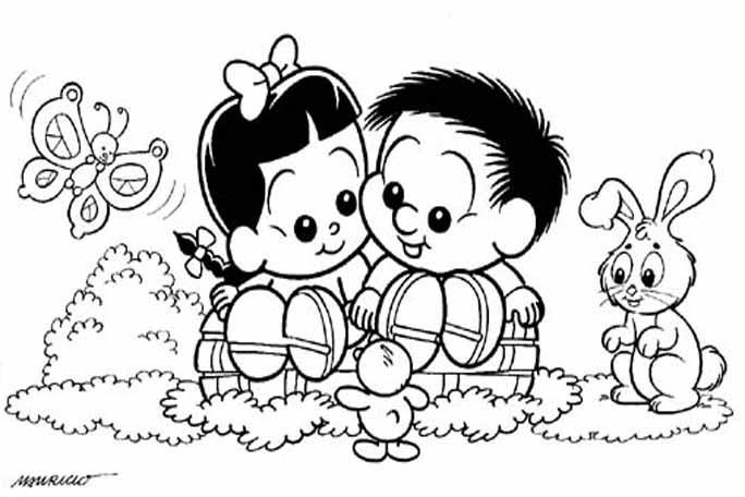 Gisela's Place: turma da monica baby - para colorir