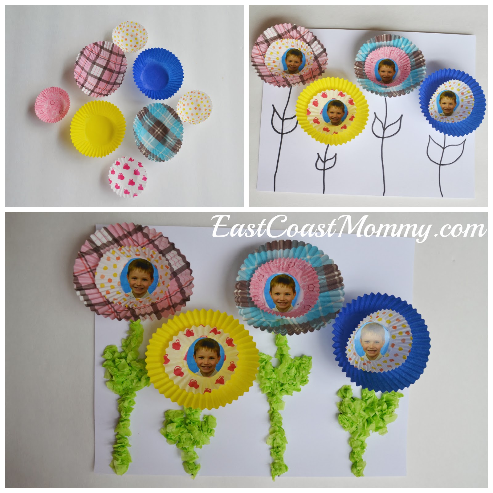 East Coast Mommy Number Crafts Number FOUR Spring Flowers Craft