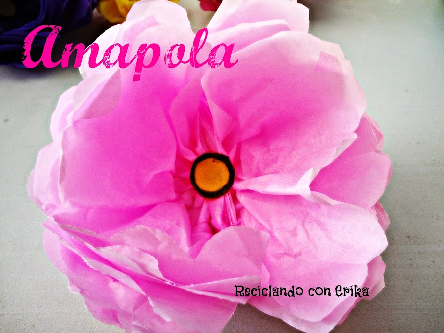 Diy Centro de Mesa con Amapolas de papel seda | Manualidades