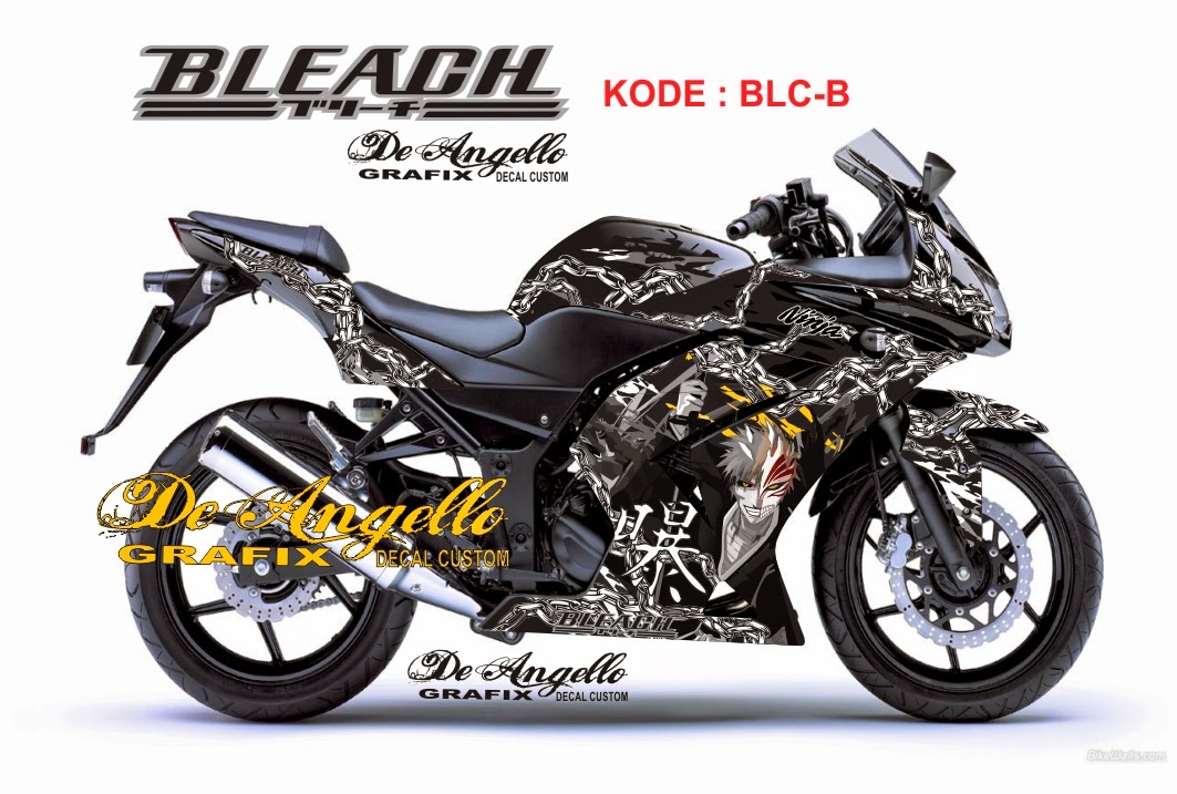 decals custom: decal sticker ninja 250 BLEACH anime character