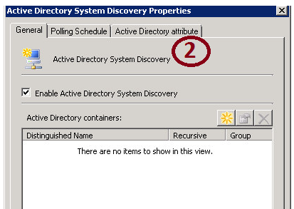 SCCM 2012: How to enable Active Directory System Discovery