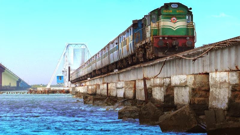 The Pamban Bridge, Rameswaram