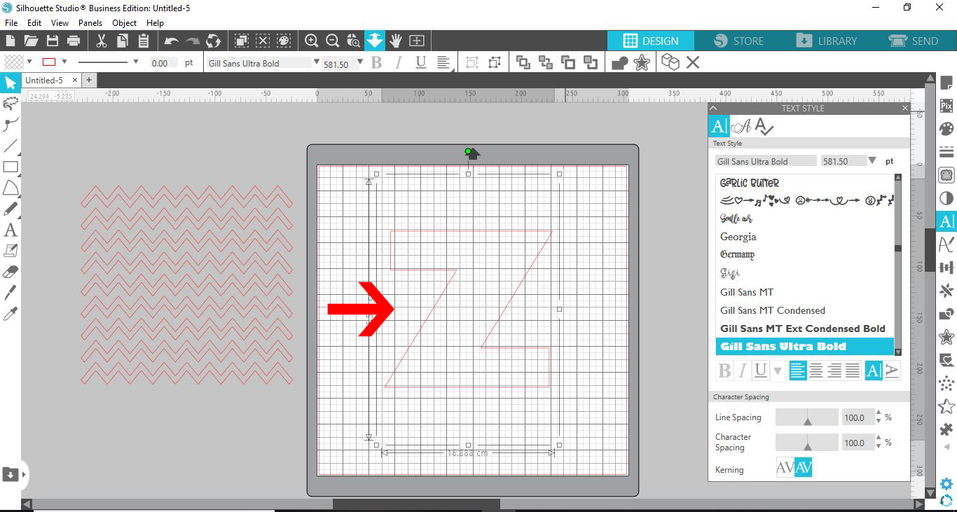 How to fill text with a cuttable pattern in silhouette studio | Design ...