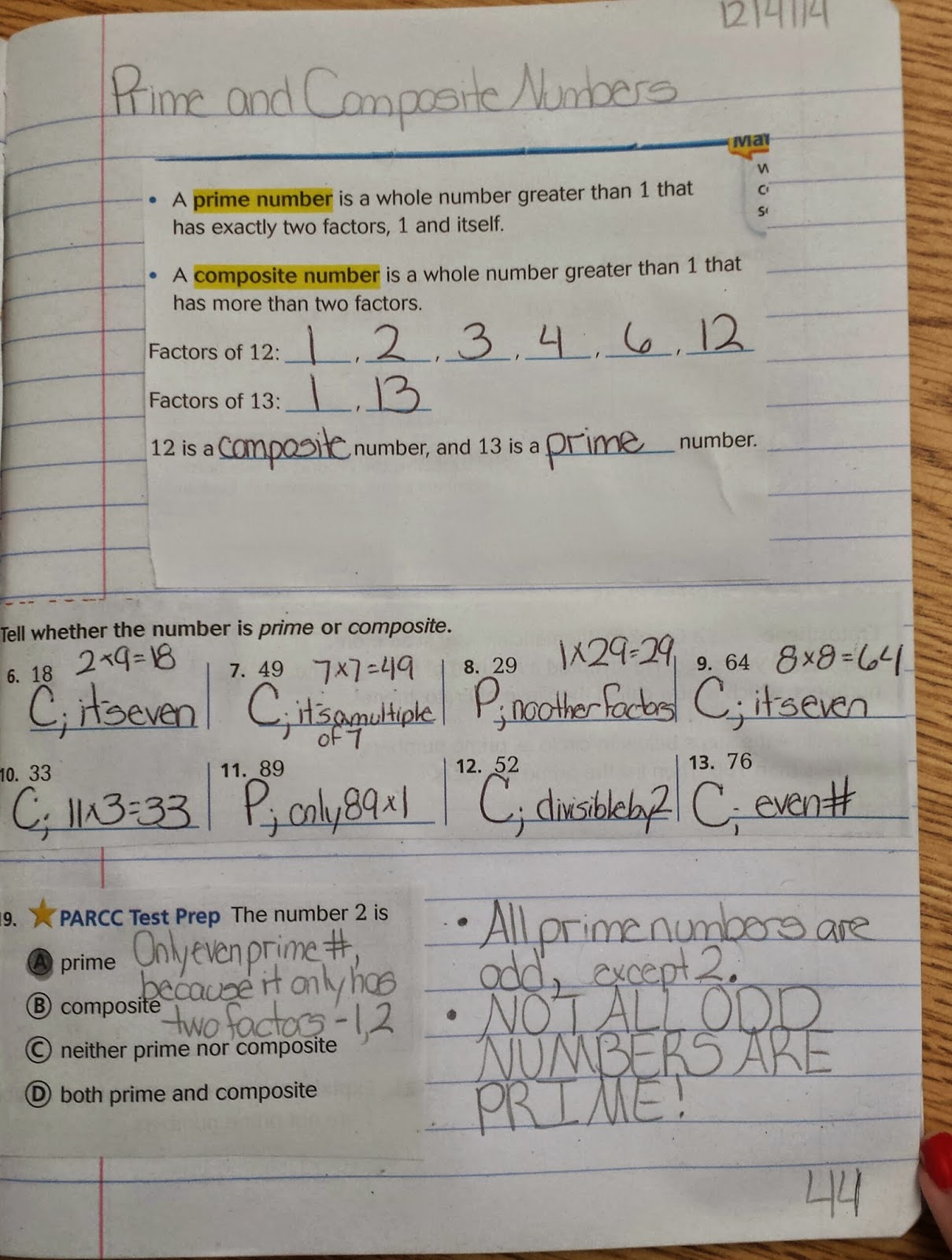 Mrs. Lynch & Mrs. Rodriguez: Chapter 5 Math Notes