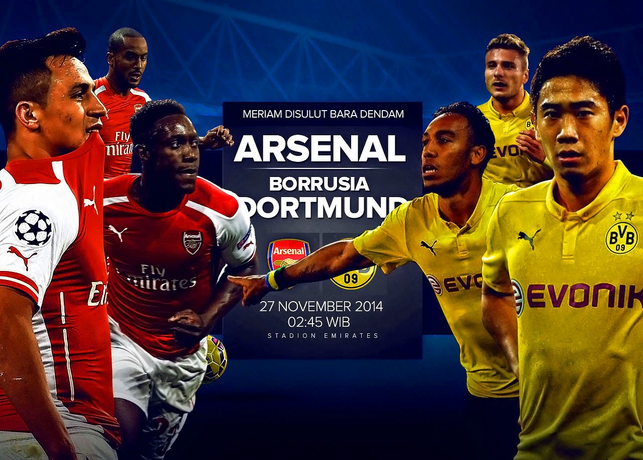 Arsenal VS Borussia Dortmund - Bandar Bola Online | Taruhan Online ...