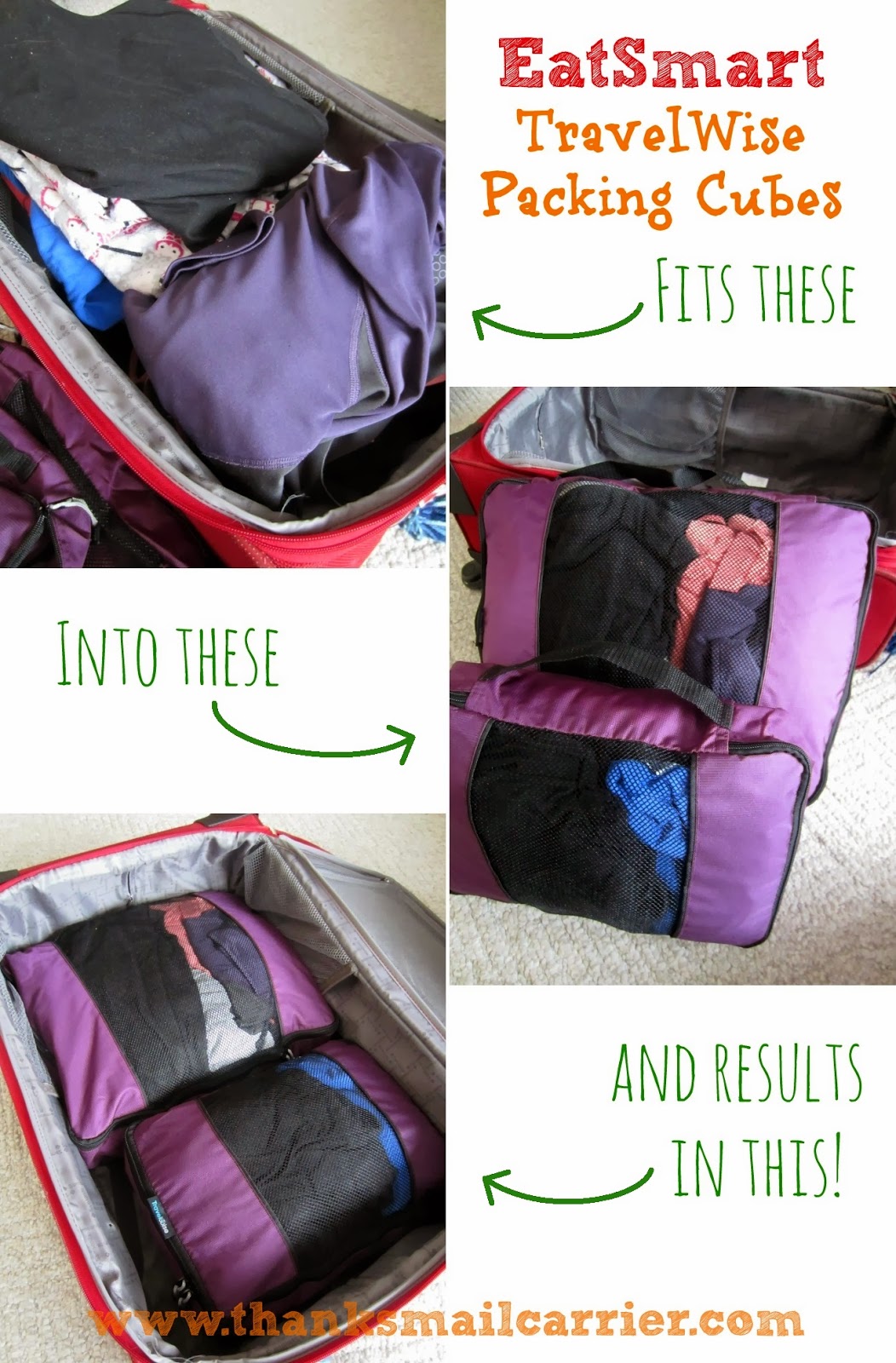 Thanks, Mail Carrier | EatSmart TravelWise Packing Cube System 3 Piece ...
