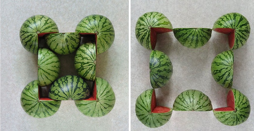 Simply Creative: Geometric Food Art by Şakir Gökçebağ