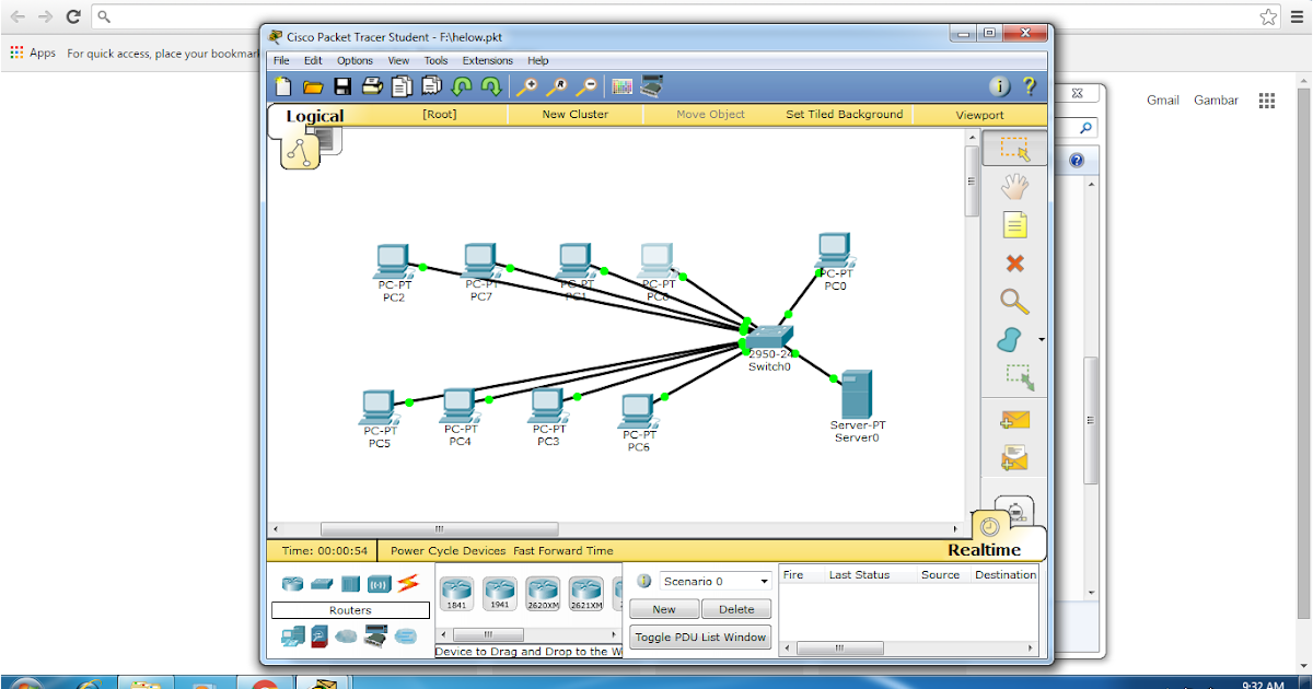 LAPORAN TUGAS CISCO PACKET TRACER