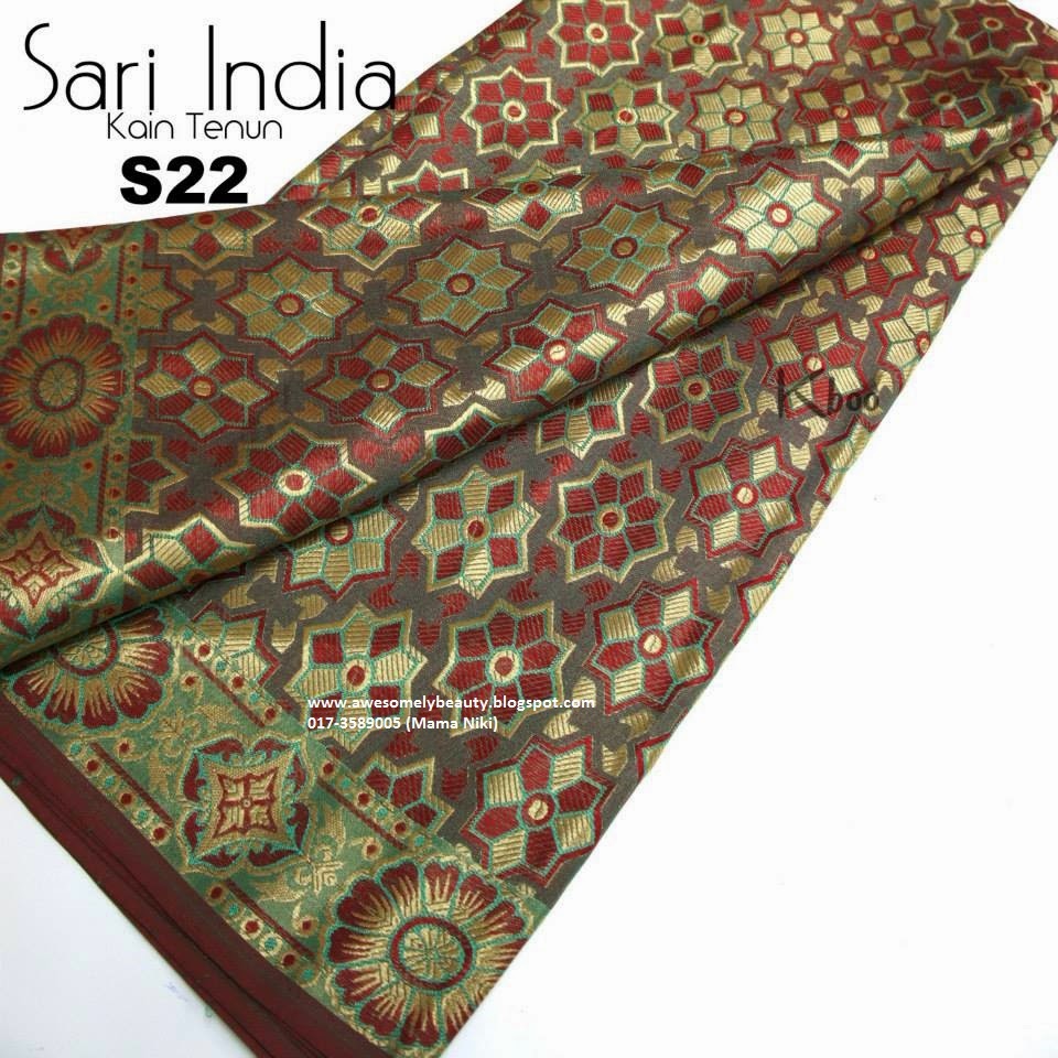 BEAUTY AS WE ARE: KAIN TENUN INDIA SARI MANIS IS BACK! LIMITED STOCK UOLS!