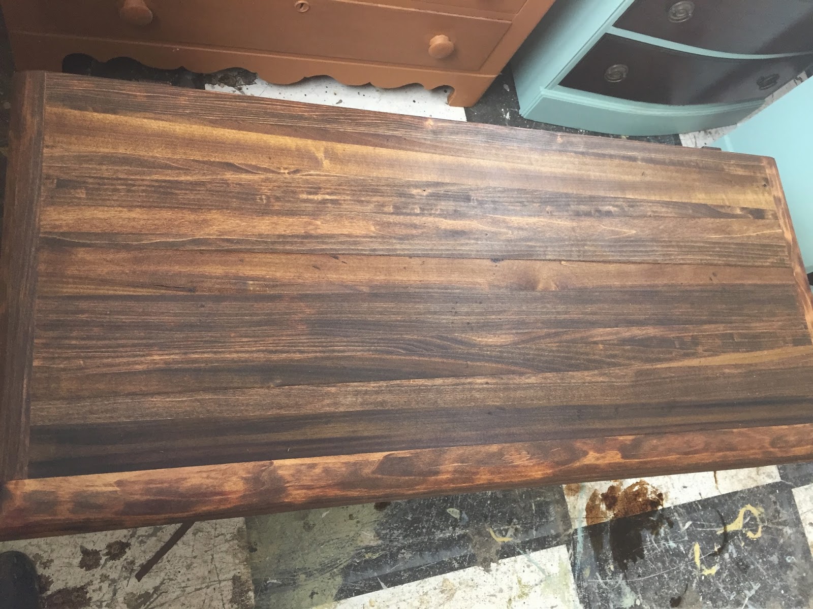 Dark Stained Poplar Wood