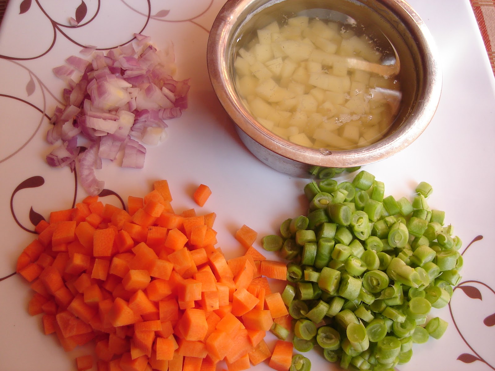 Sabdha's Kitchen: Kaikari Pirrattal/Mixed Veggies Fry