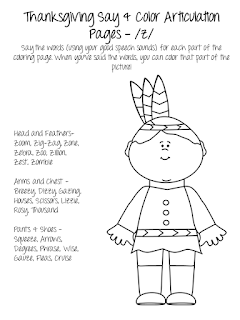 Smashingly Good Speech: Thanksgiving No Prep Articulation is Here!!