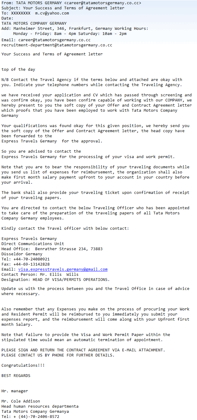 Beware Of Fake Job Offers From Companies,avoid fraudulent job offer ...