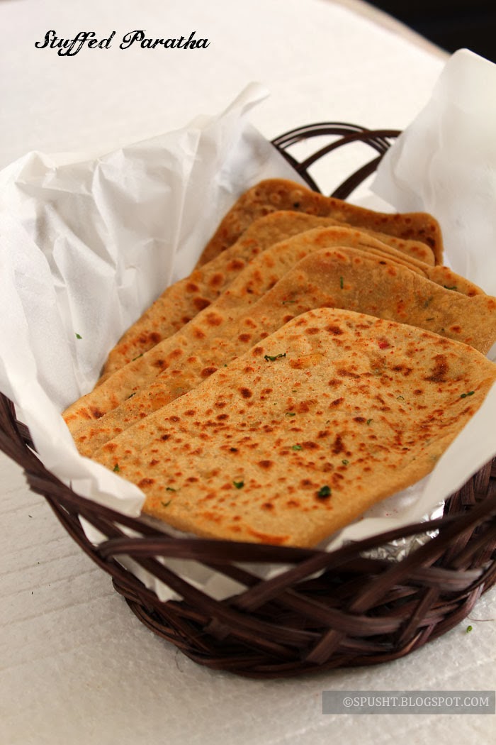 Spusht: Cabbage and Paneer Stuffed Paratha