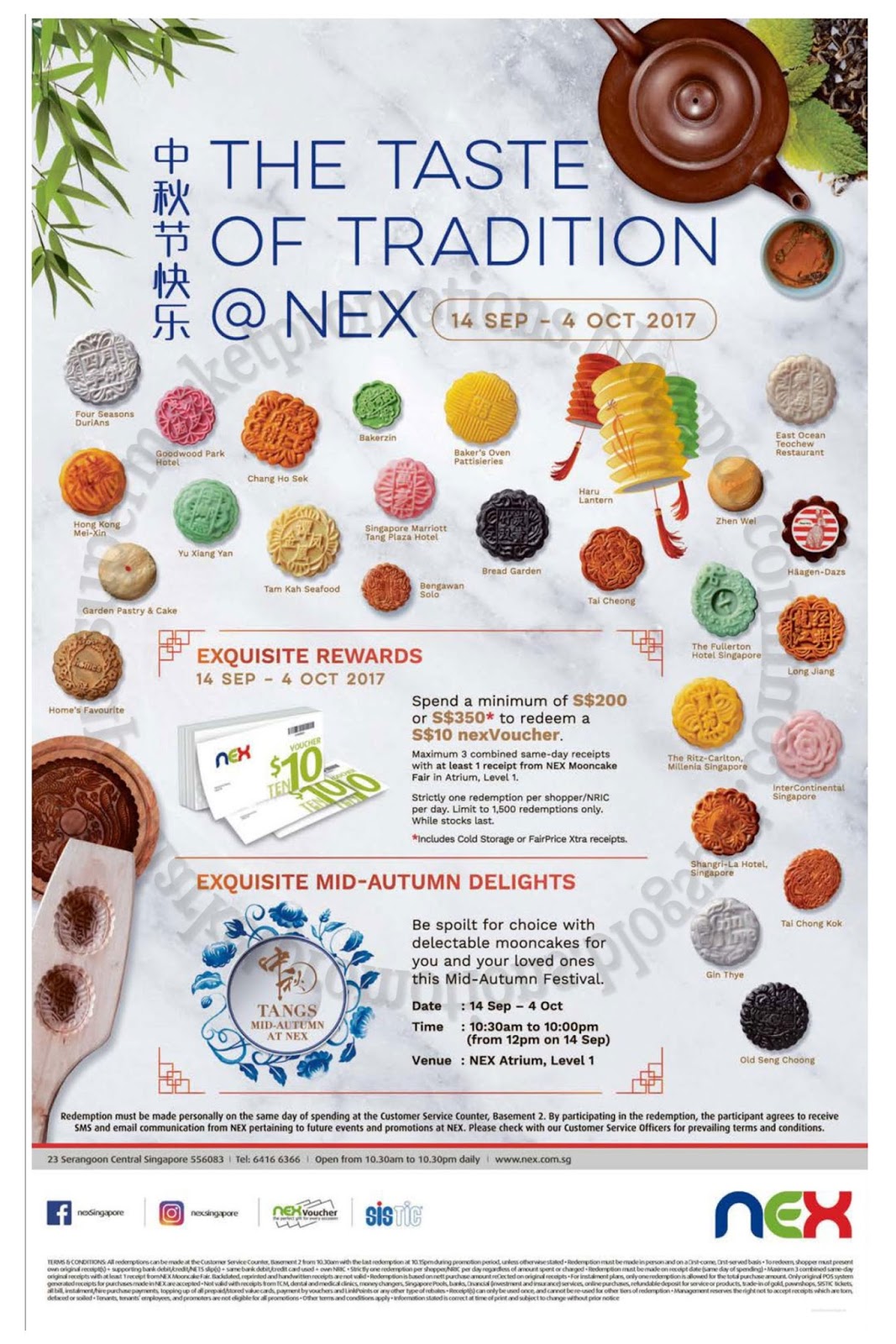 nex Mid-Autumn Fair 14 September - 04 October 2017 ~ Supermarket Promotions