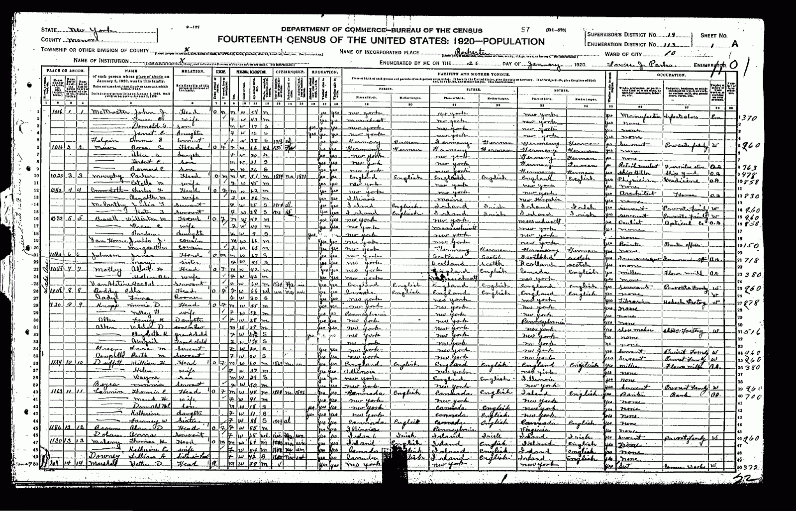 Padraic Mac Aodhagain: Maloneys in the 1920 Federal Census for ...