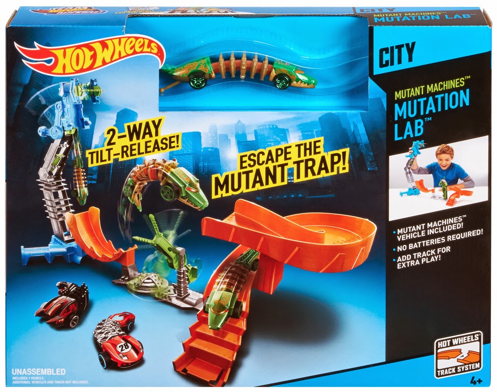 For Kids Worldwide: Hot Wheels (X9328) Mutant Machines Mutation Lab ...