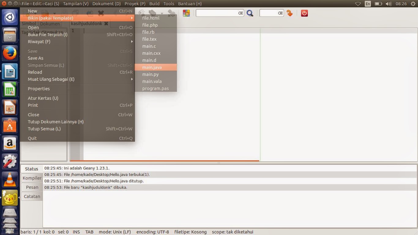 PROGRAM PERTAMAKU "HELLO WORLD!" ~ Kade Kapoer's Blog