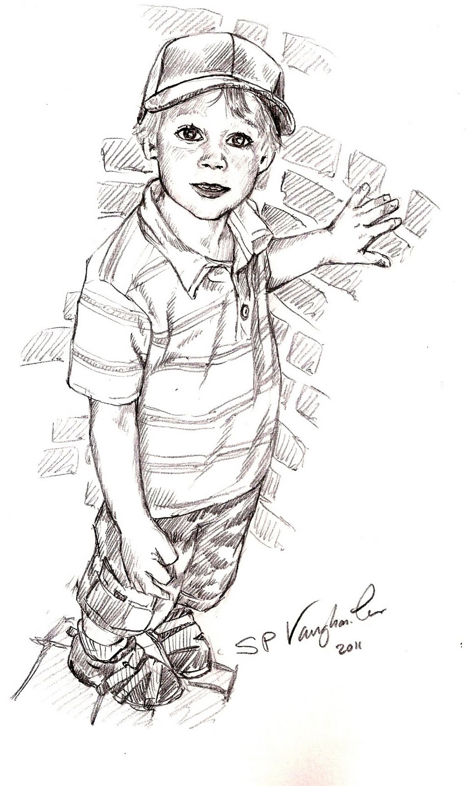 Drawing from experience...: Mummy's brave boy