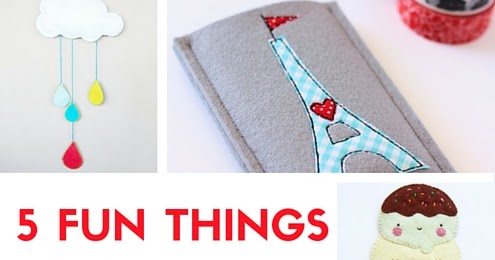 5 fun things to sew with felt - Happy in Red