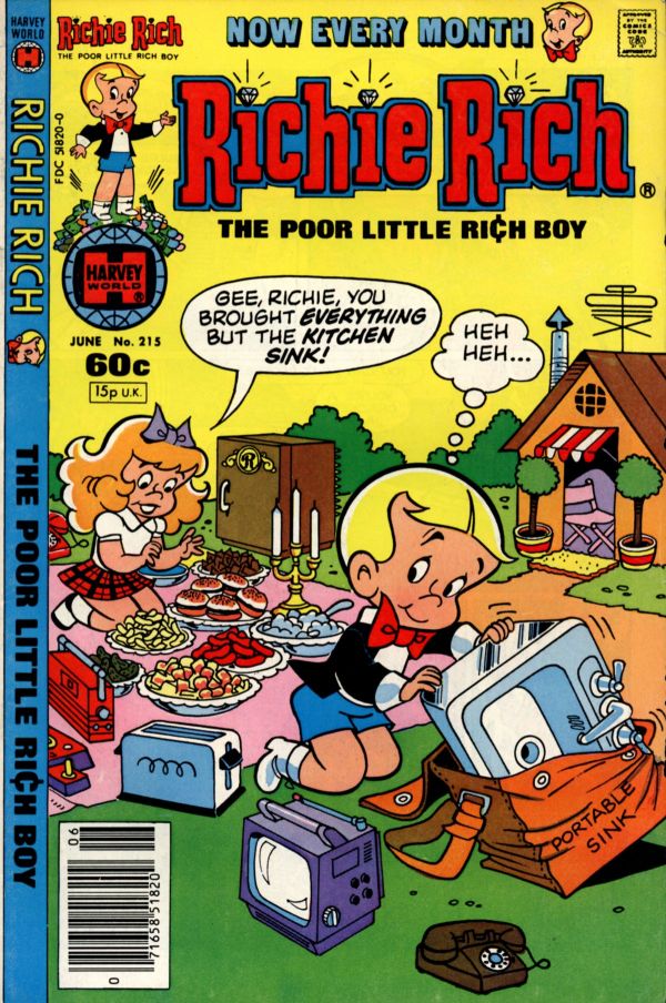 Old Comics world: Richie Rich 209 - 215 (1981-82) - Harvey