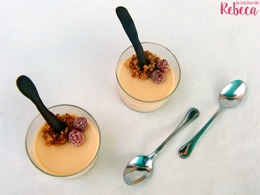 La cocina de Rebeca: Panacota (panna cotta) de chocolate rubio