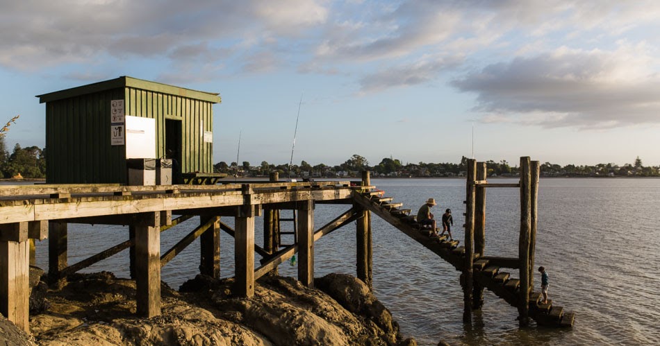 Paremoremo Wharf Fishing | April Rose