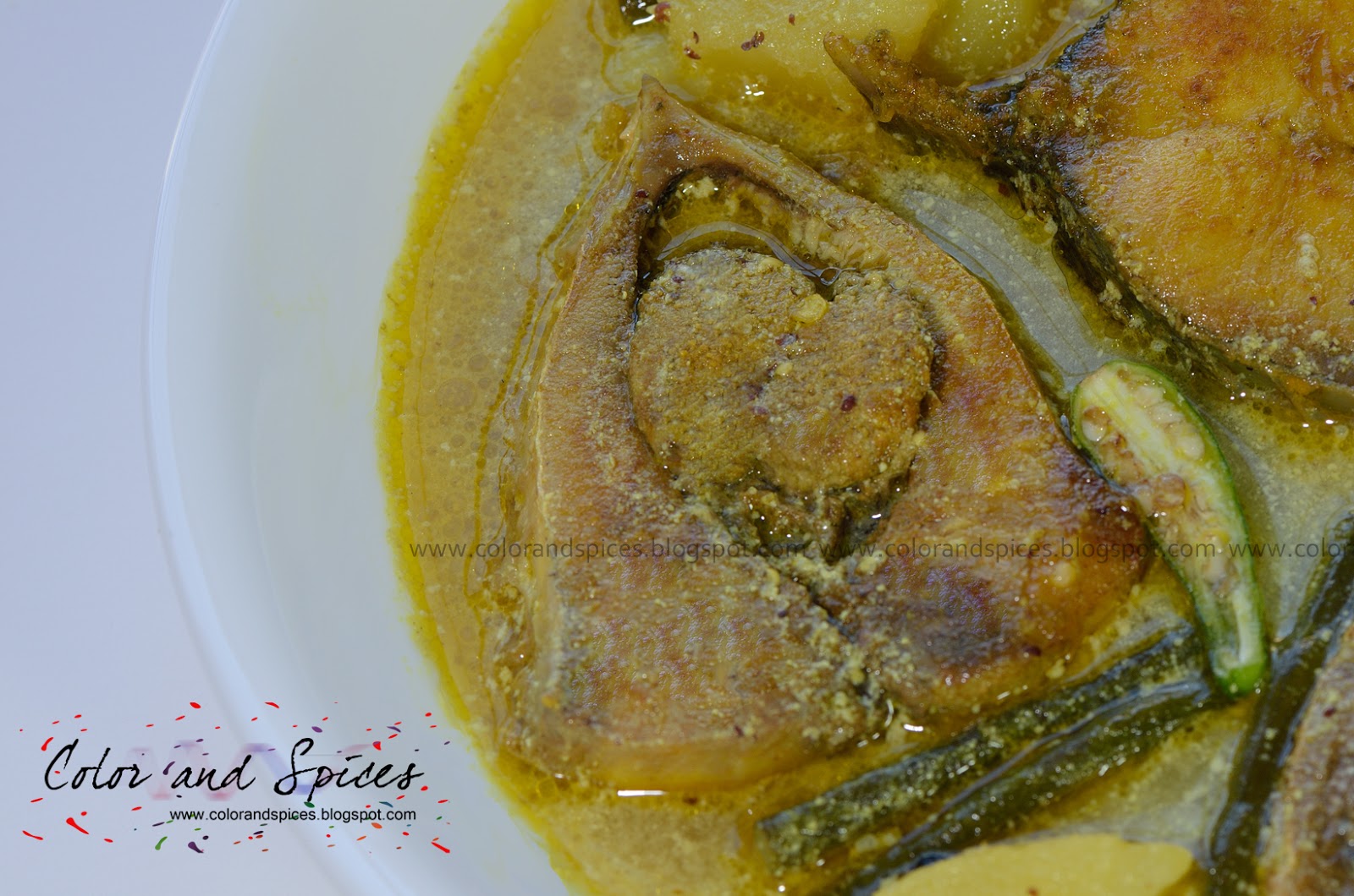 Color and Spices: Ilish macher jhol....Hilsa with vegetables..