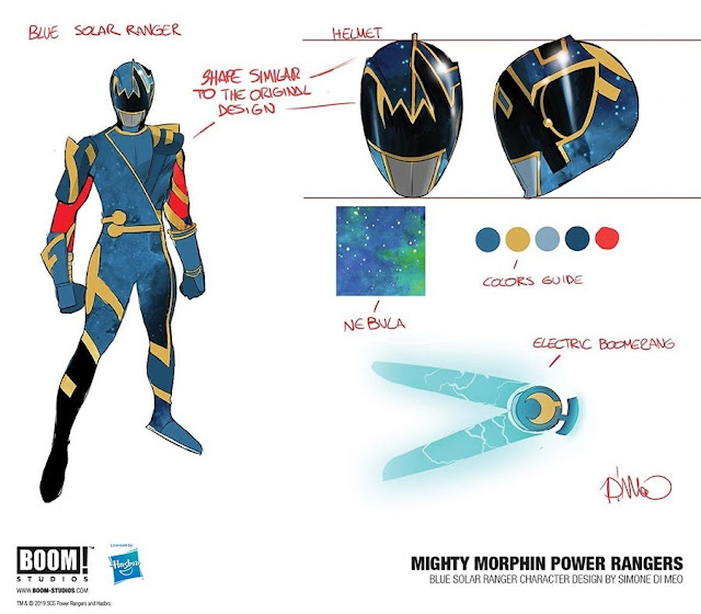 NickALive!: BOOM! Studios Reveals New Power Rangers Solar Ranger Designs