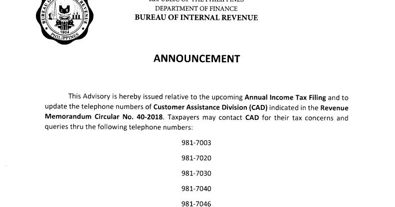 BIR Tax Information, Business Solutions and Professional System: BIR ...