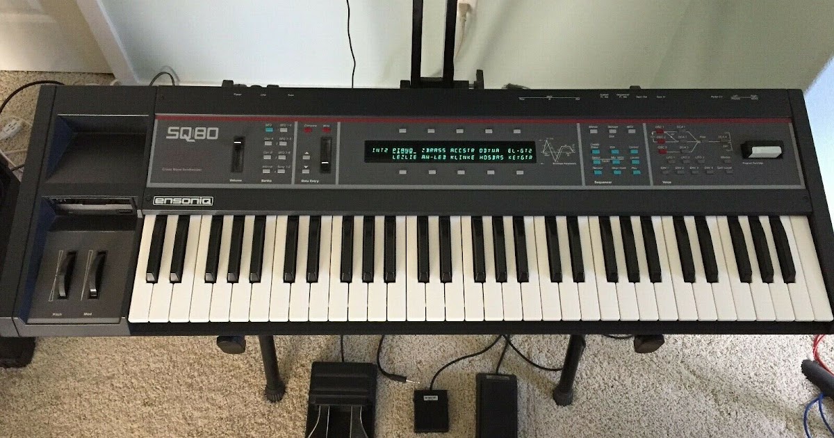 MATRIXSYNTH: Ensoniq SQ-80 Vintage Synthesizer w/ Cartridge SN SQ-10649-E