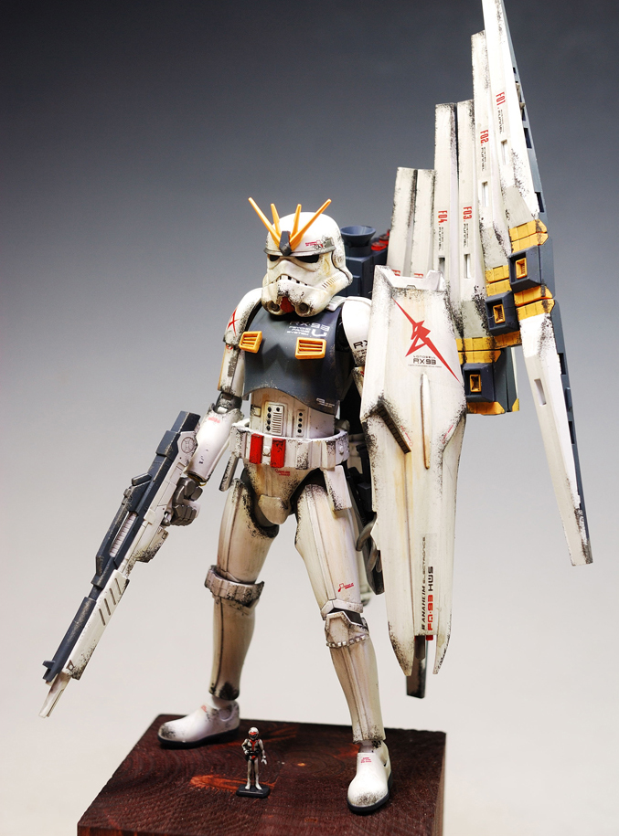 GUNDAM GUY: Gundam x Star Wars: 1/12 Scale Nu Gundam Stormtrooper ...